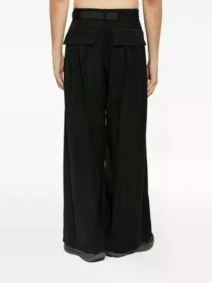 Sacai Belted Wide-leg Trousers