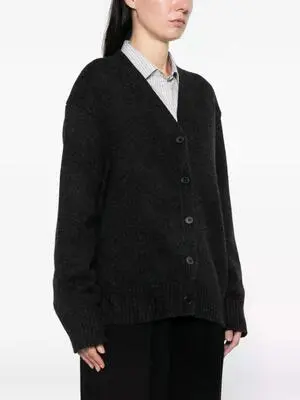 THE ROW Ribbed-knit V-neck Cardigan