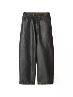 LEMAIRE Oversized Workwear Pants In Coated Denim