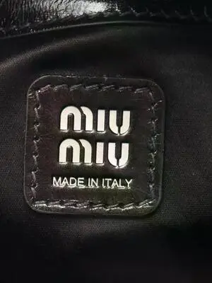 Miu Miu 2010-2026 Vitello Shine Satchel - Black