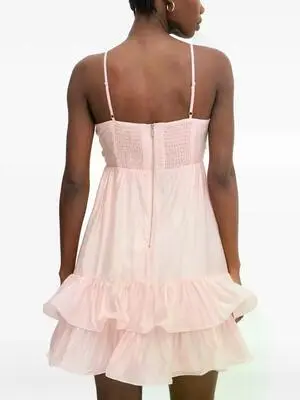 MORGAN Ruched Tiered Mini Dress