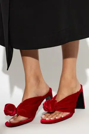 ROTATE BY BIRGER CHRISTENSEN Velvet Heeled Mules