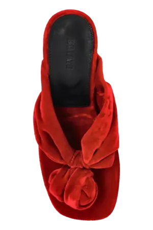 ROTATE BY BIRGER CHRISTENSEN Velvet Heeled Mules