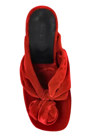 ROTATE BY BIRGER CHRISTENSEN Velvet Mules - Red