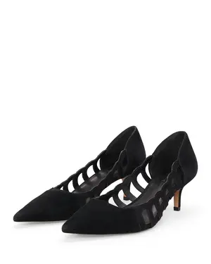 PHASE EIGHT Cut Out Suede Pumps