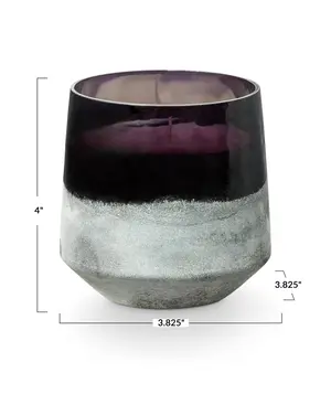 ILLUME Beautifully Done Baltic Glass Candle, Blackberry Absinthe, 13 Oz