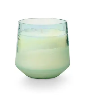 ILLUME Beautifully Done Baltic Glass Candle, Fresh Sea Salt, 13 Oz - Blue