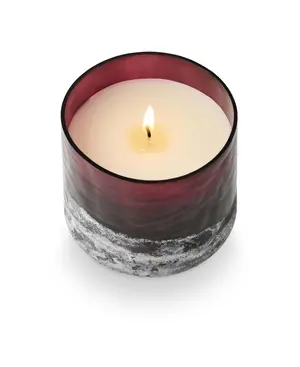 ILLUME Beautifully Done Oleander Oak Baltic Glass Candle, 13 Oz