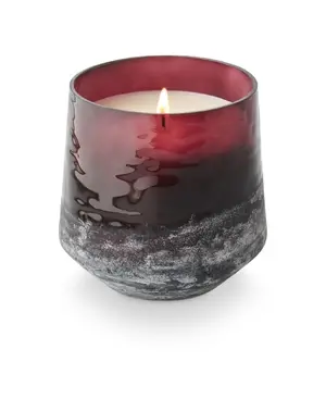 ILLUME Beautifully Done Oleander Oak Baltic Glass Candle, 13 Oz