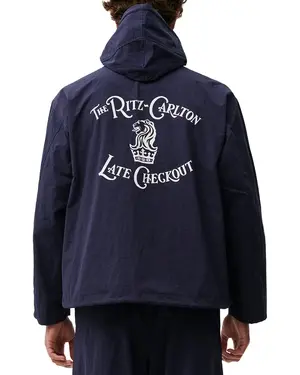LATE CHECKOUT Relaxed Logo Parka Jacket