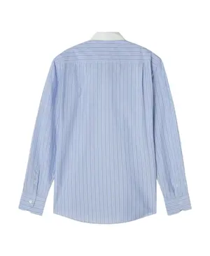 Robert Talbott Reynolds Multi Stripe Light Weight Poplin Shirt In Contemporary Fit - Blue