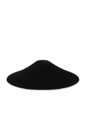 Jacquemus Wide Brim Felted Wool Hat - Black