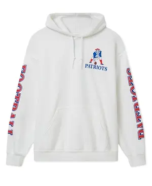 Junk Food Clothing New England Patriots Fandom Hoodie - White
