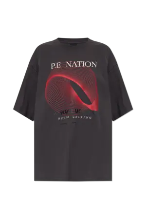 P.E Nation Snap" T-shirt - Grey