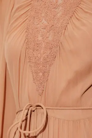Zimmermann Dress With Lace Insert At The Neckline