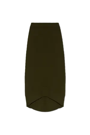 Victoria Beckham Wool Skirt With An Asymmetrical Cut