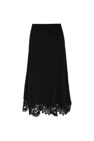 Zimmermann Wool Skirt With Crocheted Trim
