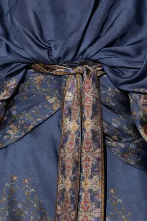 Zimmermann Silk Dress With Draping At The Waist