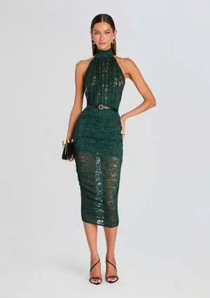 SEROYA Lace Pencil Skirt