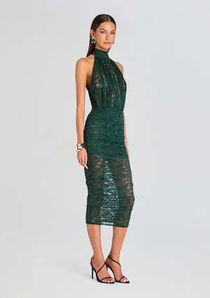 SEROYA Lace Pencil Skirt