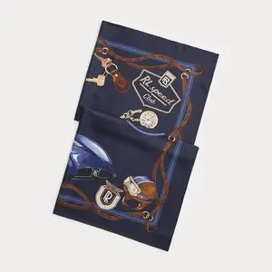 Ralph Lauren Automobile-print Silk Square Scarf