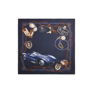 Ralph Lauren Automobile-print Silk Square Scarf