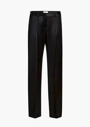 Khaite Hunter Pant In Satin - Black