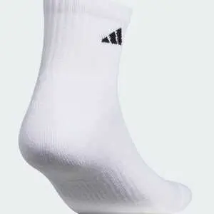 Adidas Athletic Cushioned Quarter Socks Pack Of 6 - White / Black