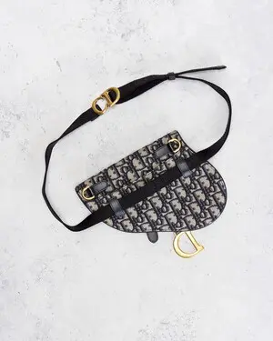 FWRD RENEW Dior Trotter Oblique Saddle Belt Bag