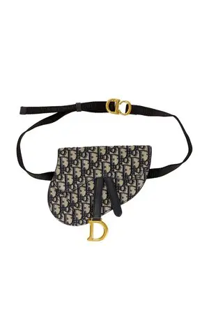 Dior Renew Trotter Oblique Saddle Belt Bag - Blue