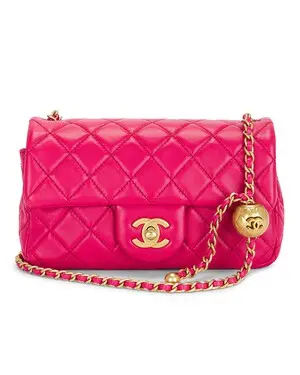FWRD RENEW Chanel Lambskin Mini Pearl Crush Flap Bag