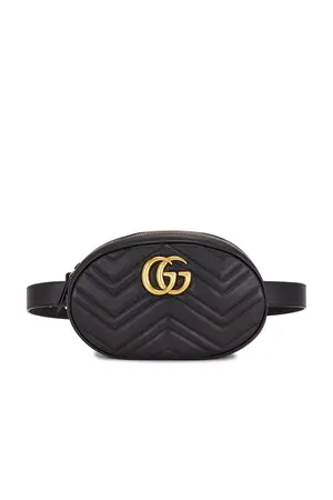 Gucci Renew Gg Marmont Belt Bag - Black