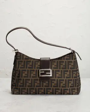 FWRD RENEW Fendi Zucca Shoulder Bag