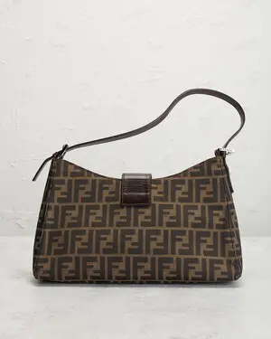 FWRD RENEW Fendi Zucca Shoulder Bag