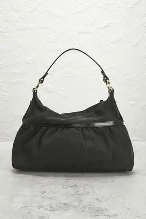 Fendi Zucca Canvas Shoulder Bag