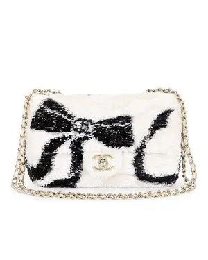 FWRD RENEW Chanel Sequin Ribbon Mini Rectangular Flap Bag