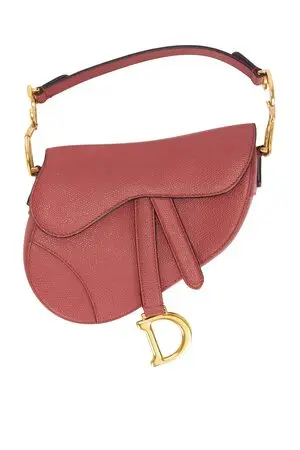 Dior Mini Saddle Bag - Red