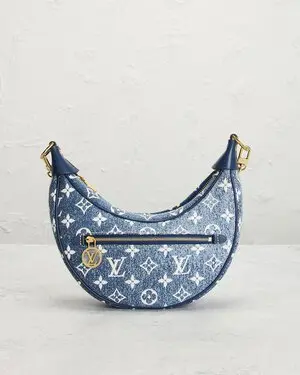 FWRD RENEW Louis Vuitton Monogram Denim Loop Shoulder Bag