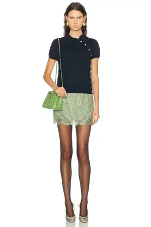Sandy Liang Birdie Sweater - Navy