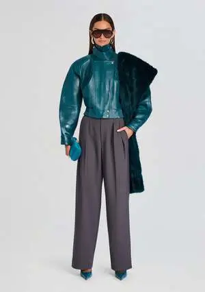 Retrofete Duchess Faux Fur Stole - Sarcelle