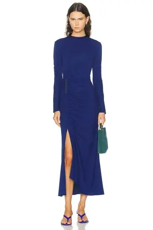 Silvia Tcherassi Mara Dress With Deep Leg Split