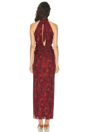 Johanna Ortiz Floral Silk Maxi Dress