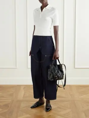Givenchy Voyou Small Embellished Leather Bucket Bag