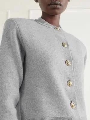 Balmain Merino Wool And Cashmere-blend Cardigan