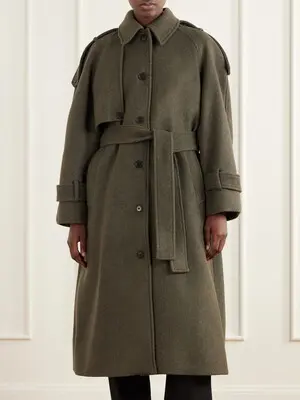 SKALL STUDIO Manilla Belted Recycled-wool Coat