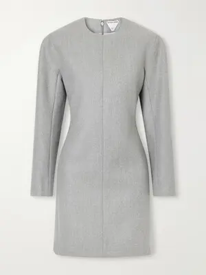 Bottega Veneta Wool Knee-length Dress - Gray