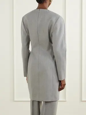 Bottega Veneta Wool Knee-length Dress - Gray