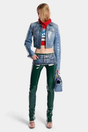 Dsquared2 Wet Tight Pant - Green