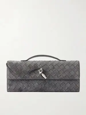 Bottega Veneta Intrecciato Clutch - Gray