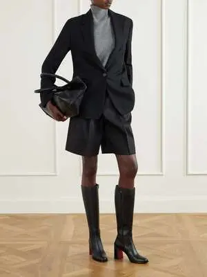 CHRISTIAN LOUBOUTIN Iranina 85 Leather Knee Boots